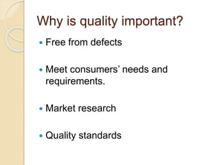 Achieving quality production | PPTX