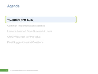 Achieving Breakthrough Results With PPM Tools | PPT