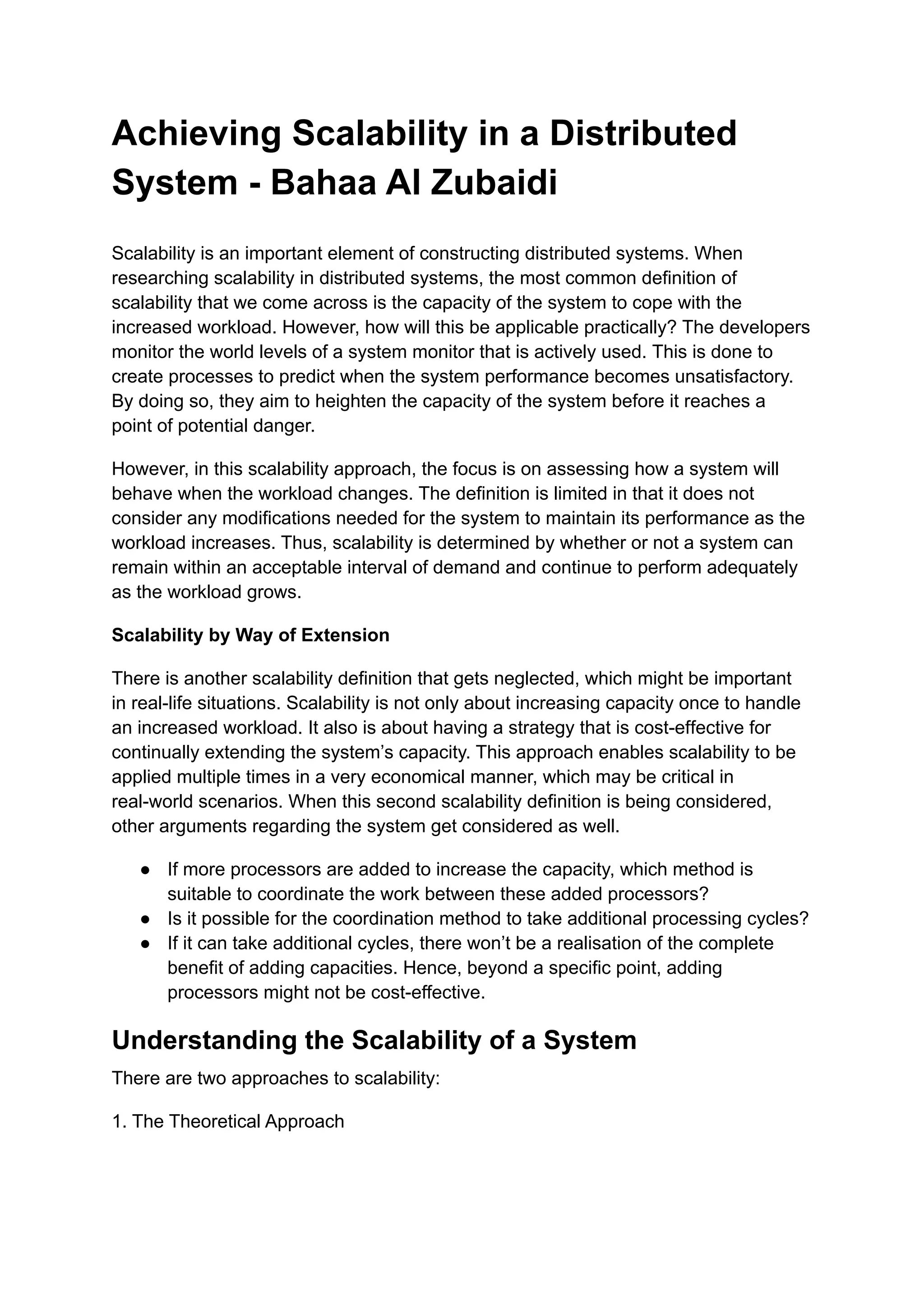 Achieving Scalability in a Distributed System - Bahaa Al Zubaidi.pdf