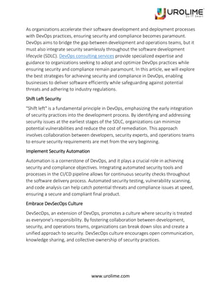 Achieving Security and Compliance in DevOps Best Strategies.pdf | Web ...