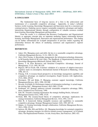 Achieving sustainable competitive advantage through resource configur | PDF