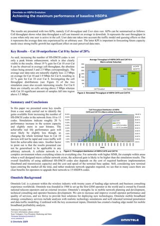 Achieving The Maximum Performance Of Baseline Hsdpa | PDF