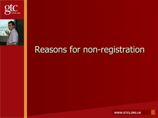 Achieving The Standard for Full Registration: from student to ...