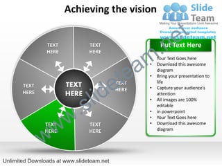 Achieving the vision powerpoint slides diagrams templates | PDF