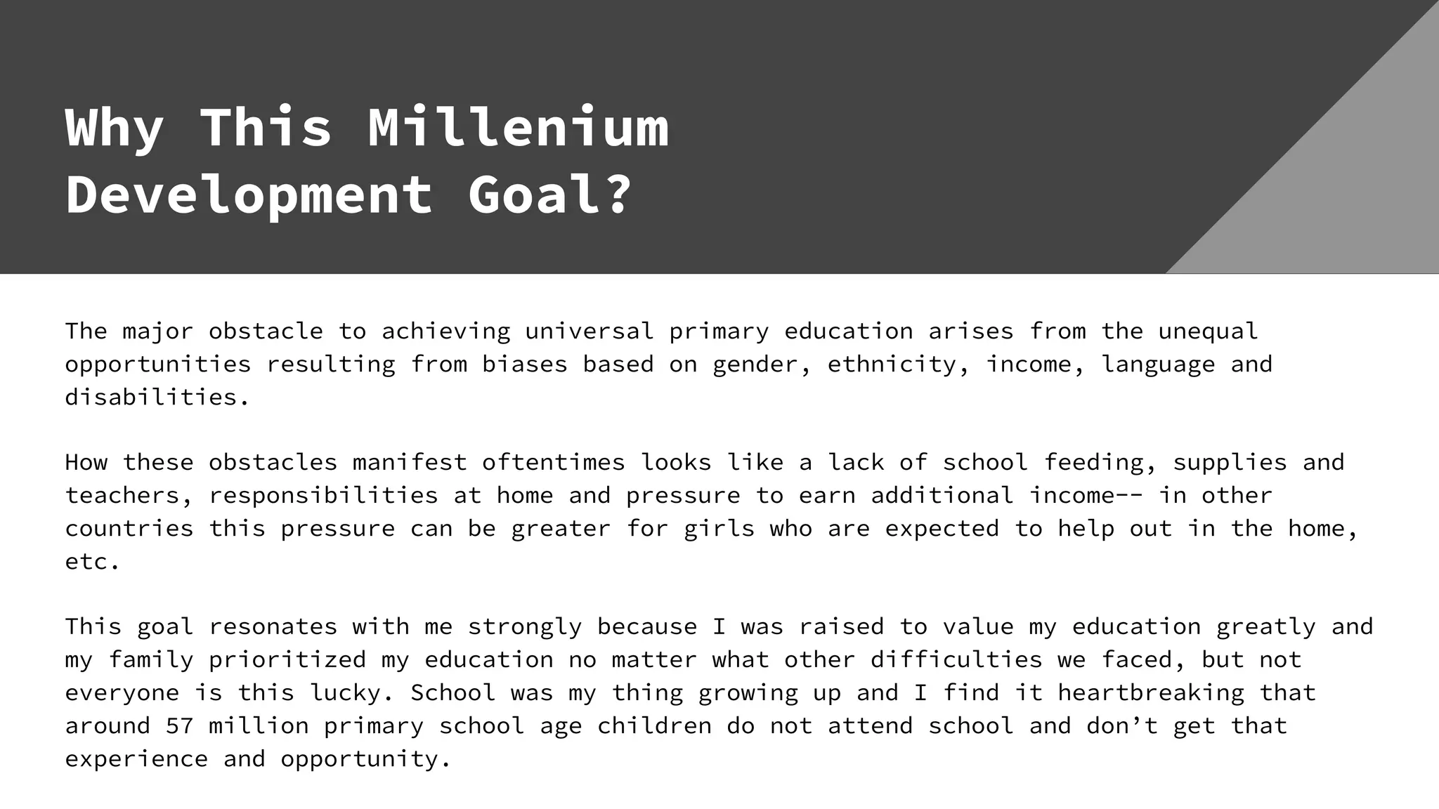 Achieving universal primary education | PDF