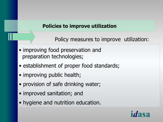 Achieving Urban Food Security Policy Issues | PPT