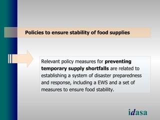 Achieving Urban Food Security Policy Issues | PPT