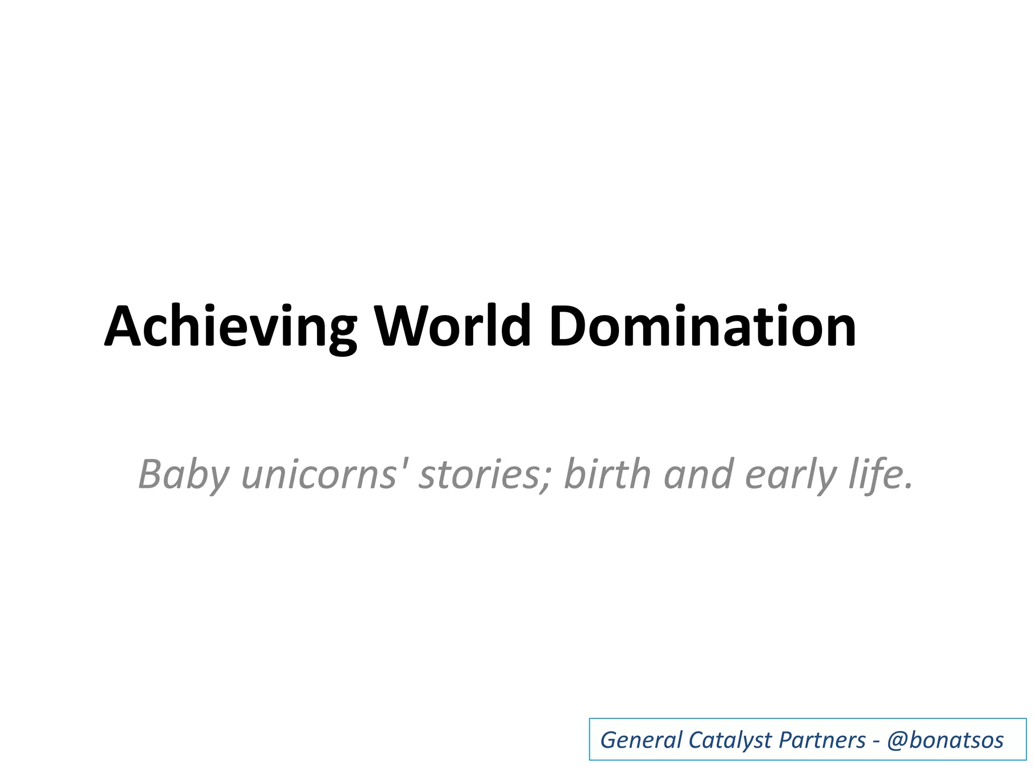 Achieving World Domination | PPTX