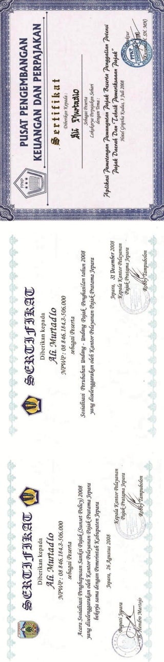 Ali Murtadlo Achievment | PDF