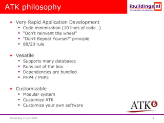 Achievo ATK - A Business Framework (DPC 2007) | PPT