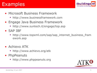 Achievo ATK - A Business Framework (DPC 2007) | PPT