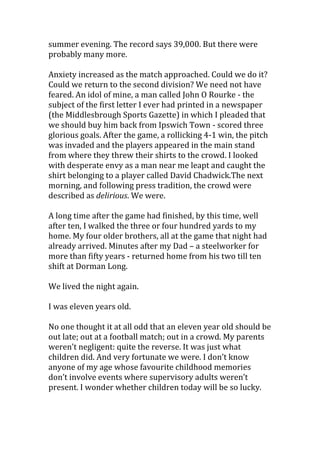 A childhood memory | DOCX