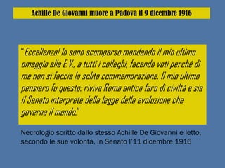 Achille De Giovanni 1838-1916 | PDF