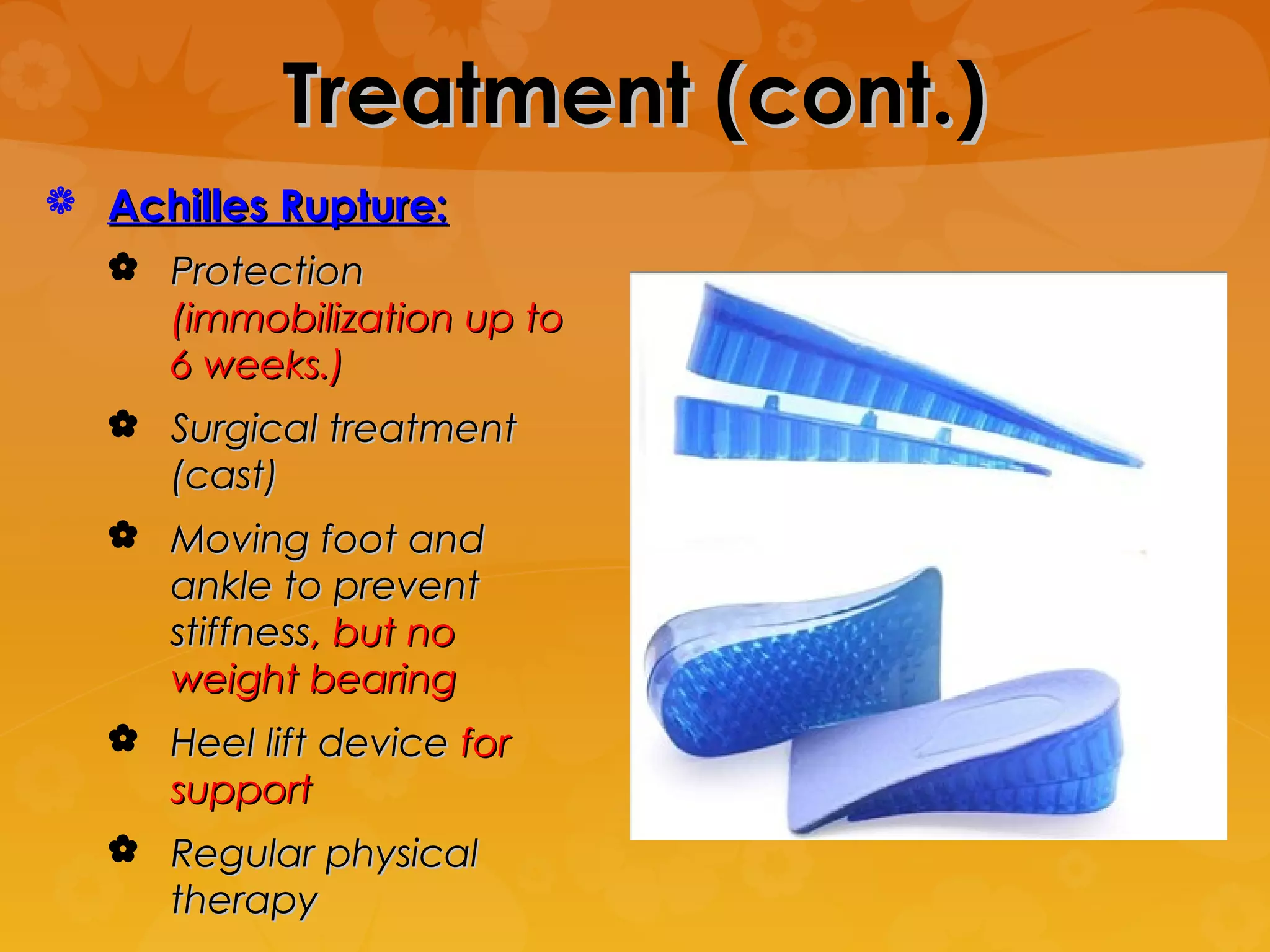 Achilles Tendonitis/Rupture | PPT