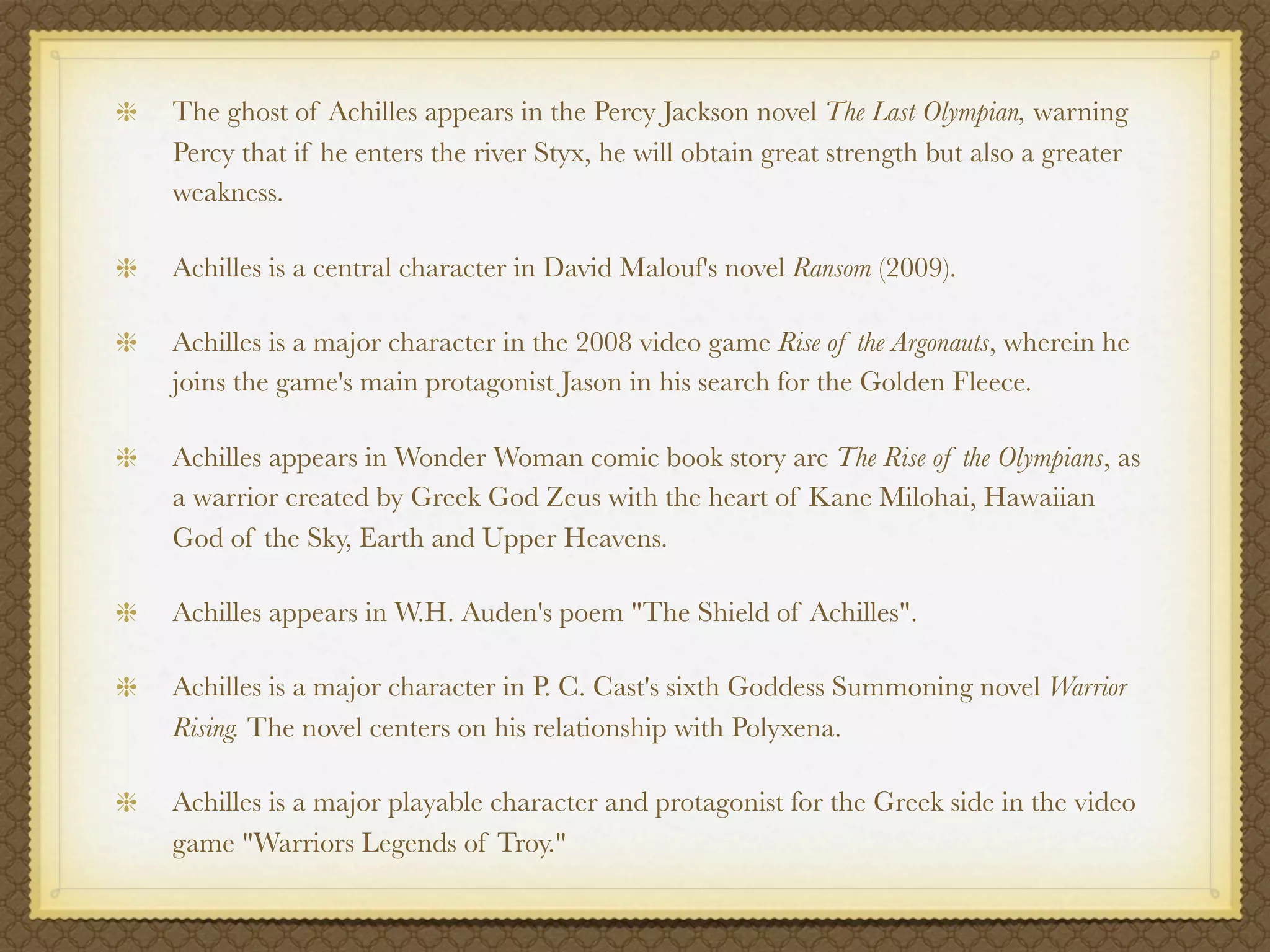 Achilles and Agamemnon | PDF | Fiction | Books and Literature