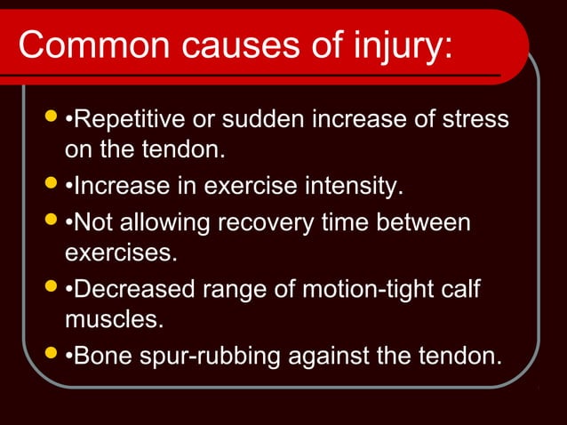 Achilles tendon pathology | PPT