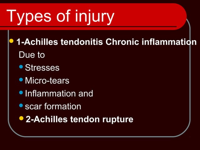 Achilles tendon pathology | PPT