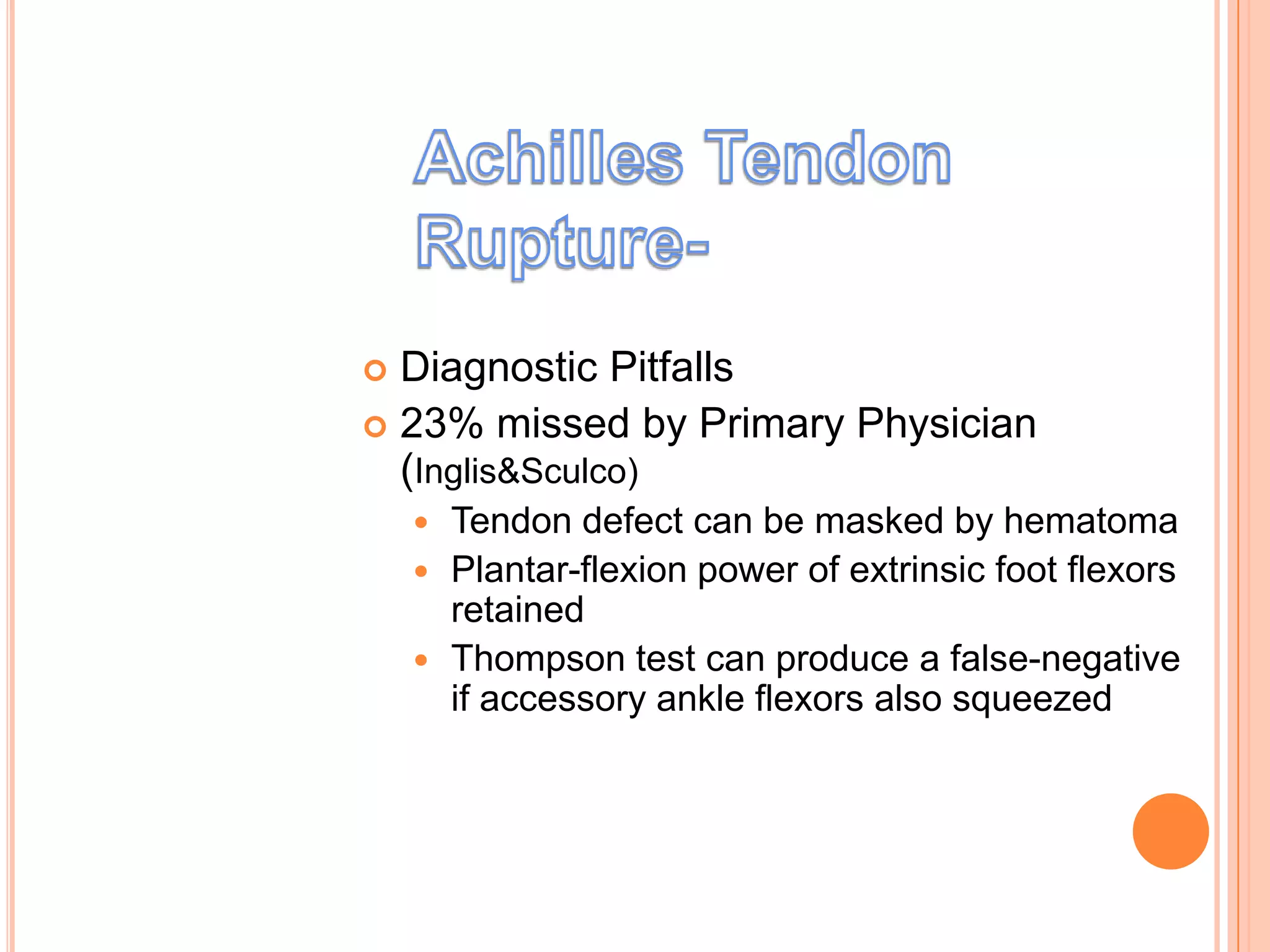 Achilles tendon for presentation | PPTX