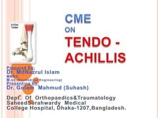Achilles tendon for presentation | PPTX