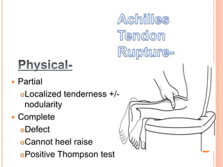 Achilles tendon for presentation | PPTX