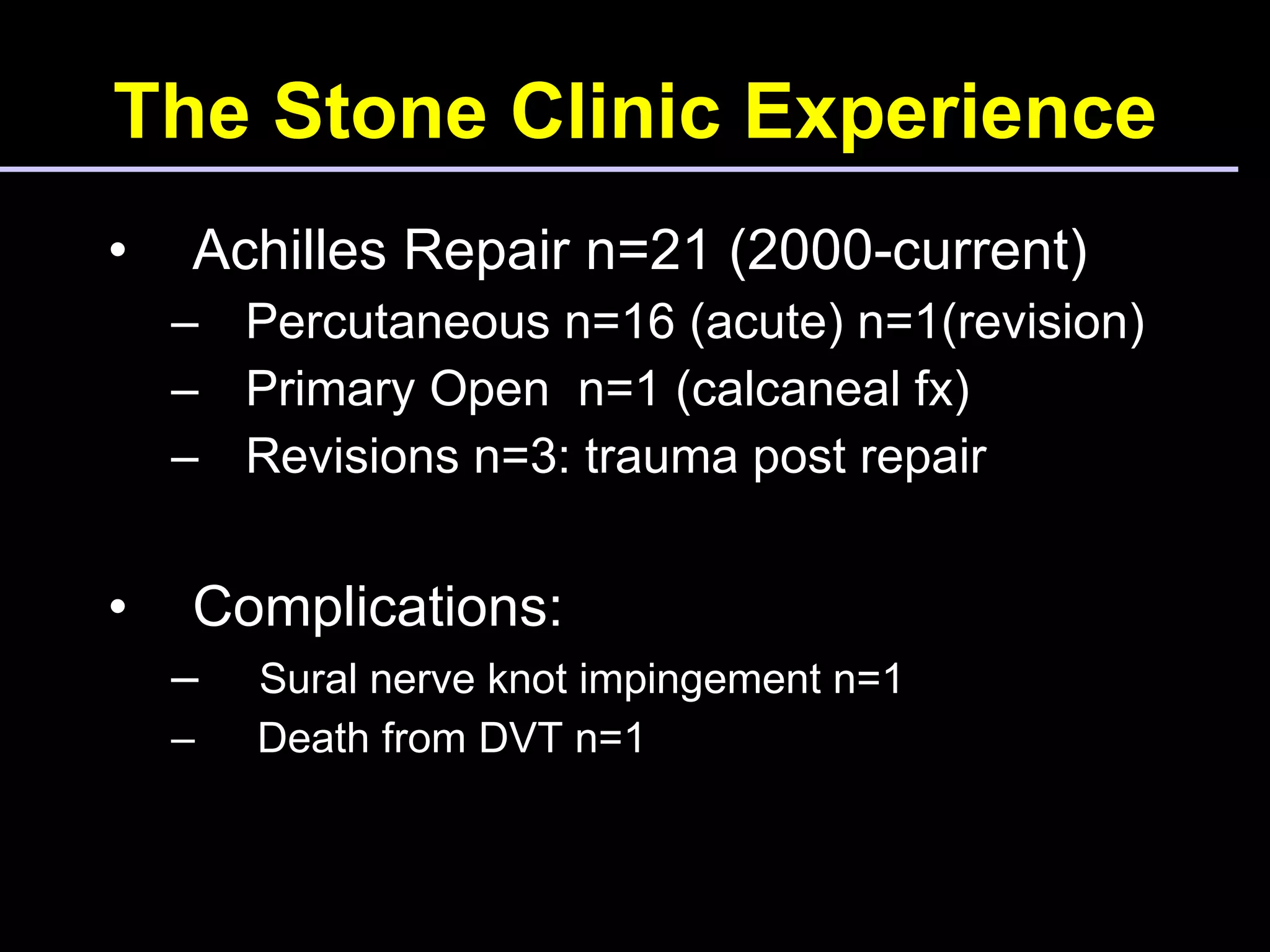Achilles tendon repair | PPT