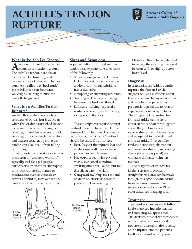 Achilles tendon rupture