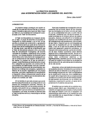 Achilli, pdf práctica docentes 2 año Pep | PDF