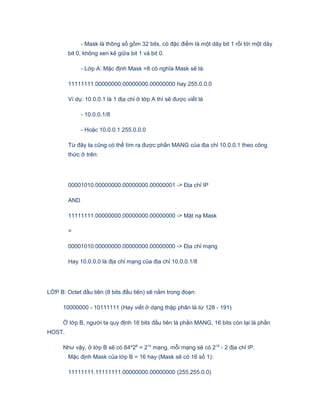 địA chỉ i pv4 | DOC