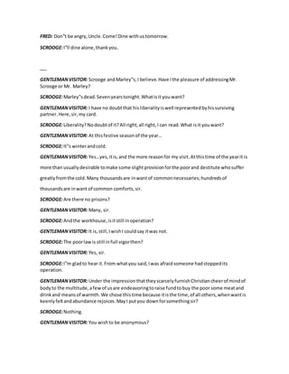 A chistmas carol script | DOCX