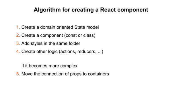 Module Architecture of React-Redux Applications | PPT