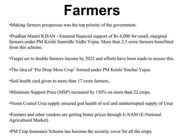 Achievements of Modi Government | PPTX