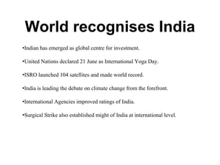 Achievements of Modi Government | PPTX