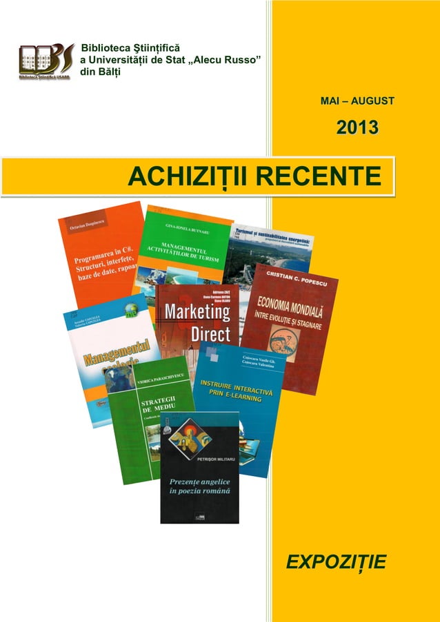 Achizitii recente mai - august 2013 | PDF