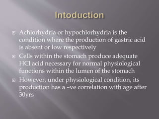 Achlorhydria | PPT