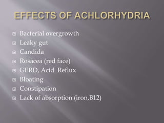 Achlorhydria | PPT