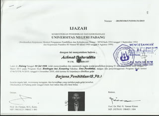 Contoh Berkas Beasiswa Tiongkok Achmad Badaruddin 2016 | PDF