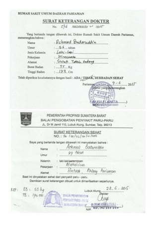 Contoh Berkas Beasiswa Tiongkok Achmad Badaruddin 2016 | PDF