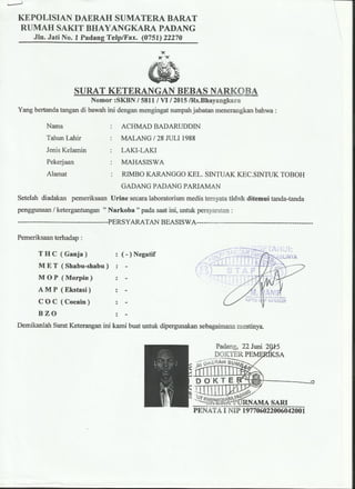 Contoh Berkas Beasiswa Tiongkok Achmad Badaruddin 2016 | PDF