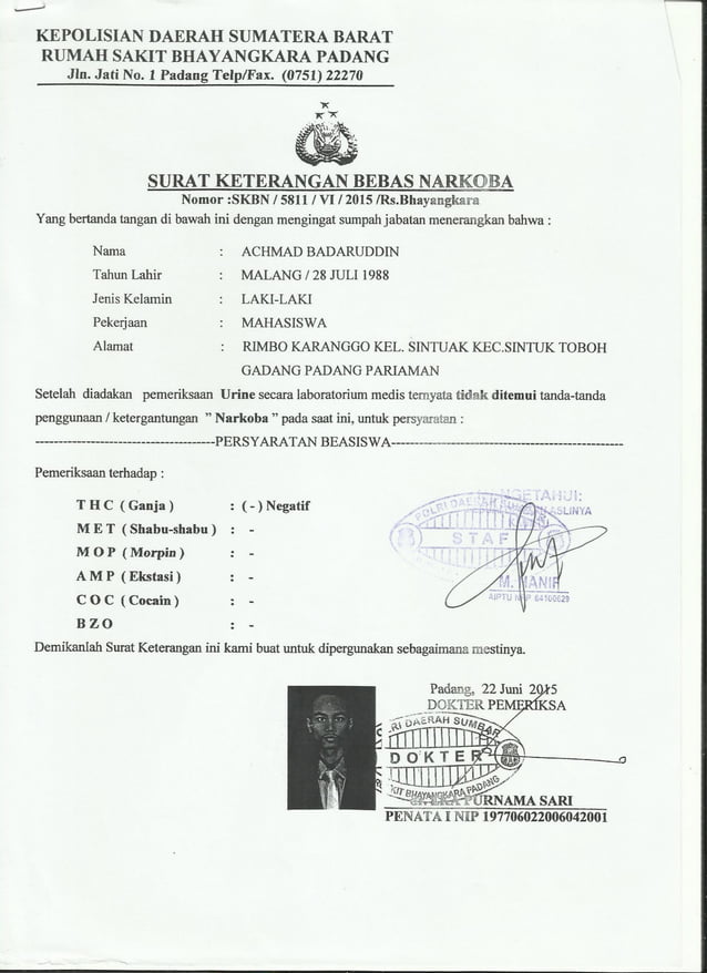 Contoh Berkas Beasiswa Tiongkok Achmad Badaruddin 2016 | PDF