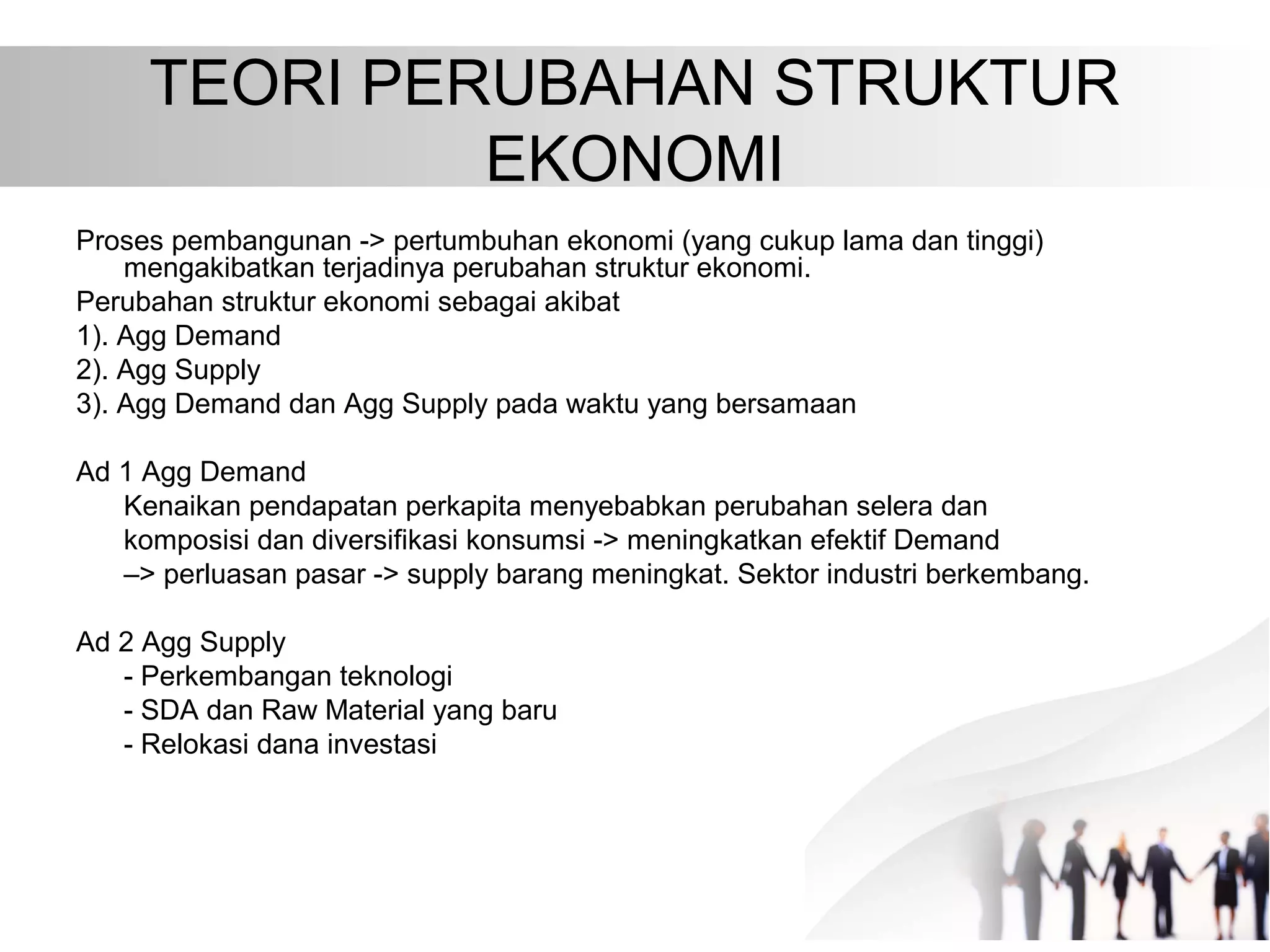 pertumbuhan dan perubahan struktur ekonomi | PPT