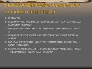 Industrialisasi dan Perkembangan Sektor Industry | PPT