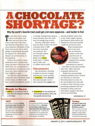 A Chocolate Shortage | PDF