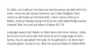 Acholi - Remo ma pire tek pa Yecu Kricito - The Precious Blood of Jesus ...