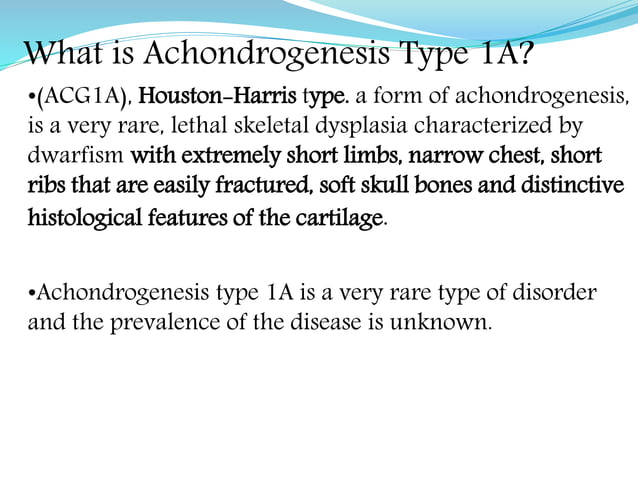 Achondrogenesis type 1a. pptx | PPTX | Bone and Joint Conditions ...
