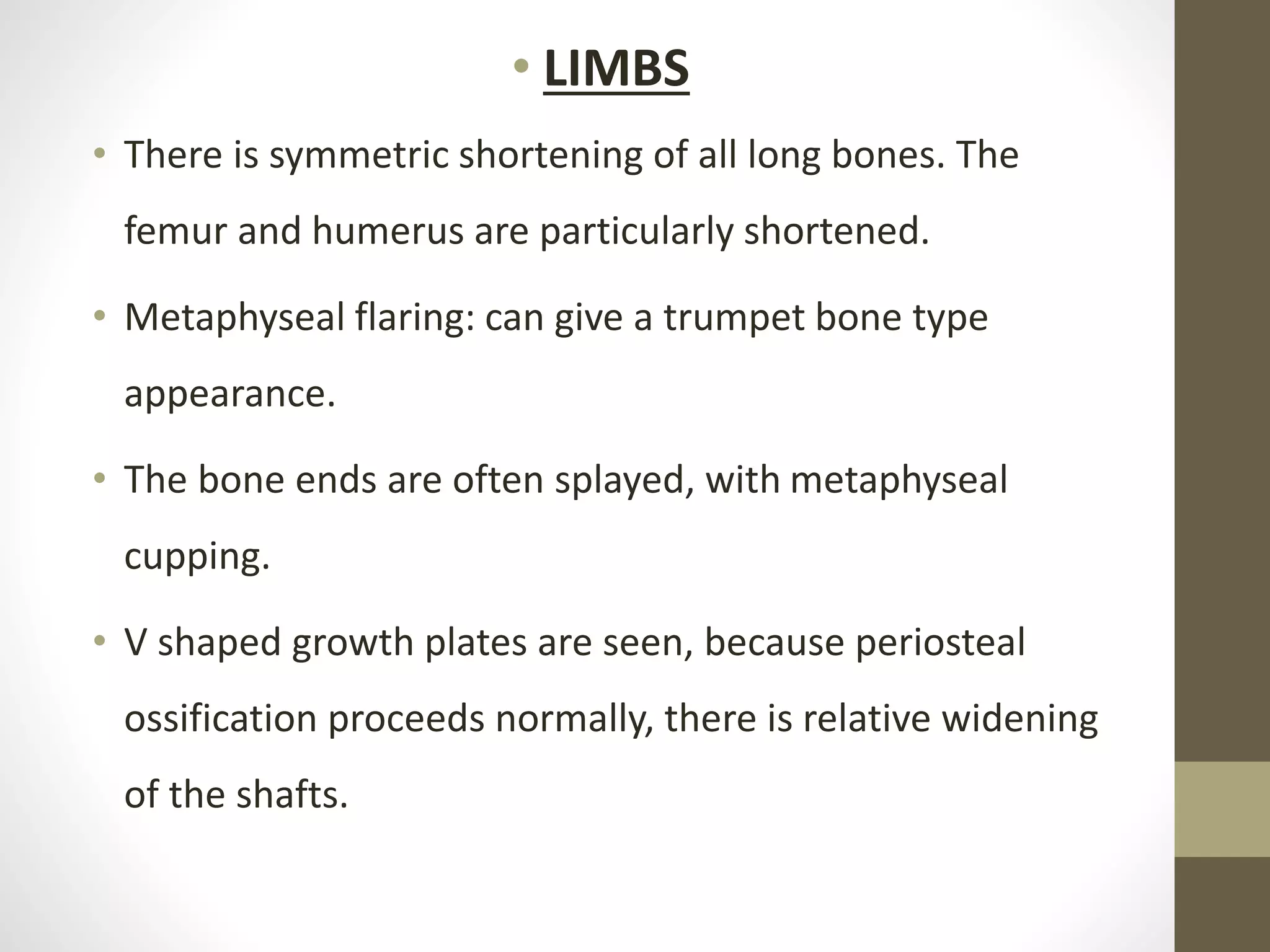 Achondroplasia, pseudochondroplasia & hypochondroplasia | PPTX