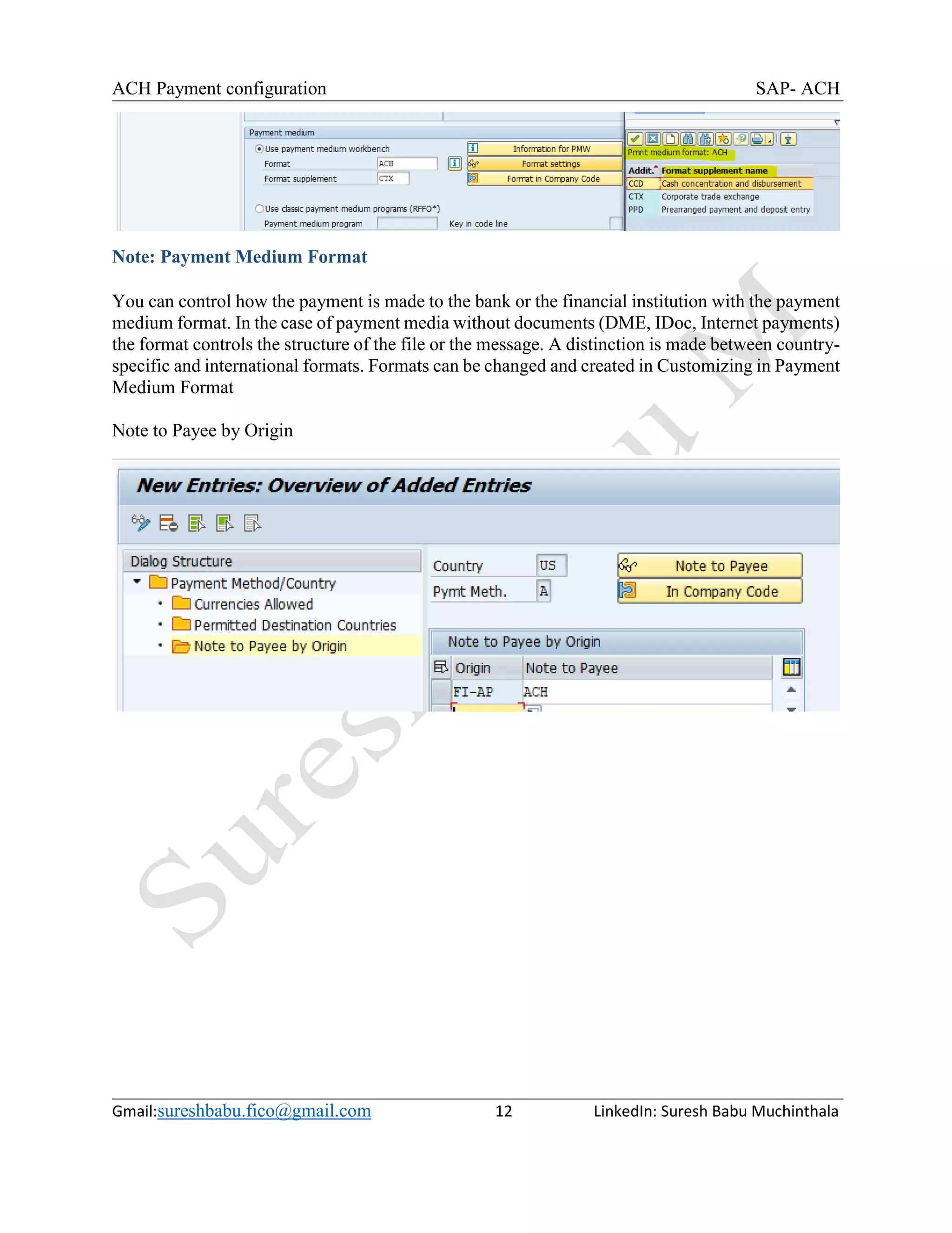 Ach payment configuration | PDF