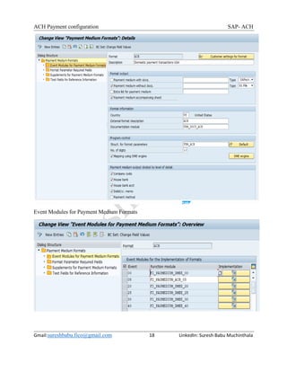Ach payment configuration | PDF