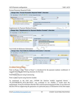 Ach payment configuration | PDF