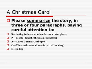 A Christmas Carol Summary And Activities.pptx