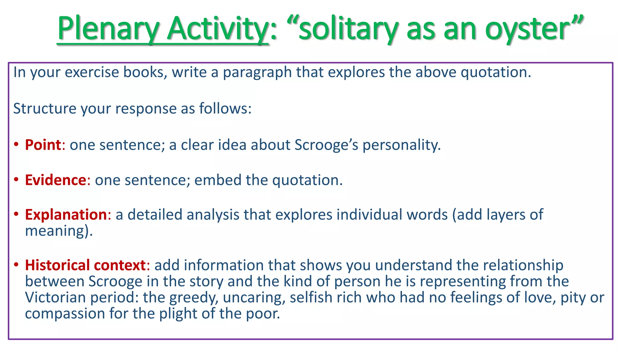 A Christmas Carol - GCSE lesson resources and activities | PPTX